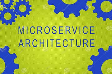 Microservice Architecture Concept Stock Illustration - Illustration of ...