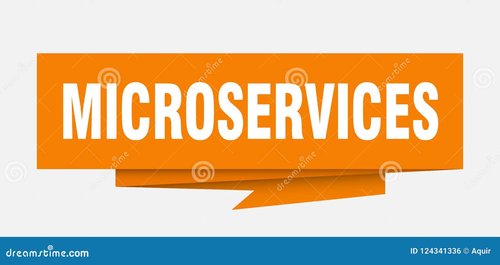 Microservices stock vector. Illustration of sticker - 124341336