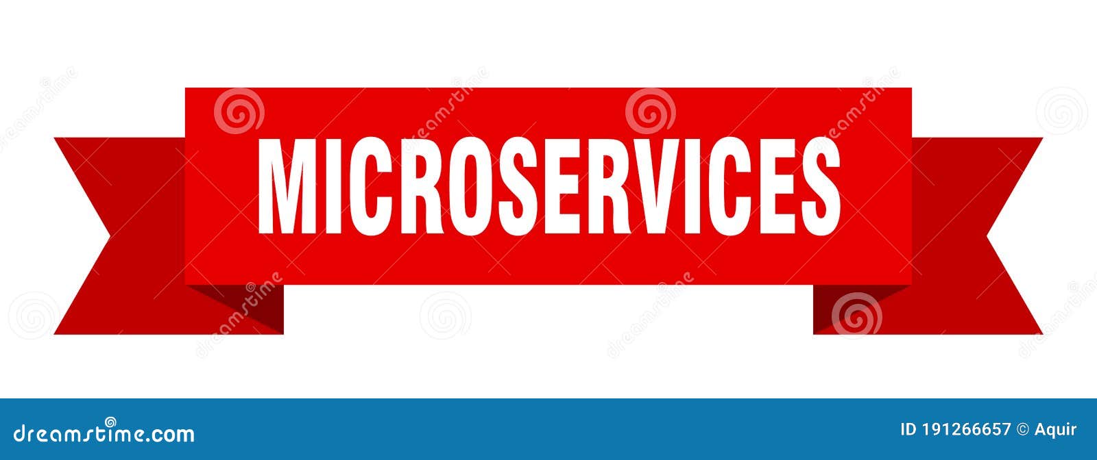 Microservices ribbon. stock vector. Illustration of microservices ...
