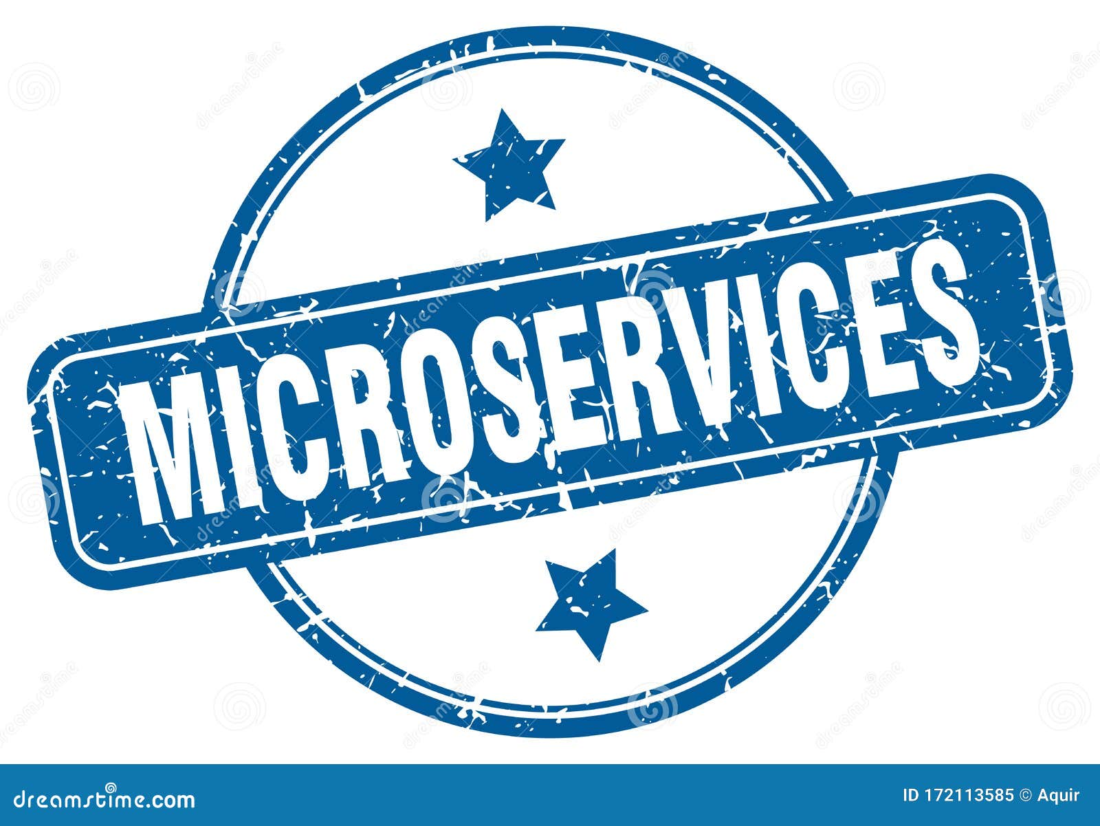 Microservices Stamp. Microservices Round Grunge Sign Stock Vector ...