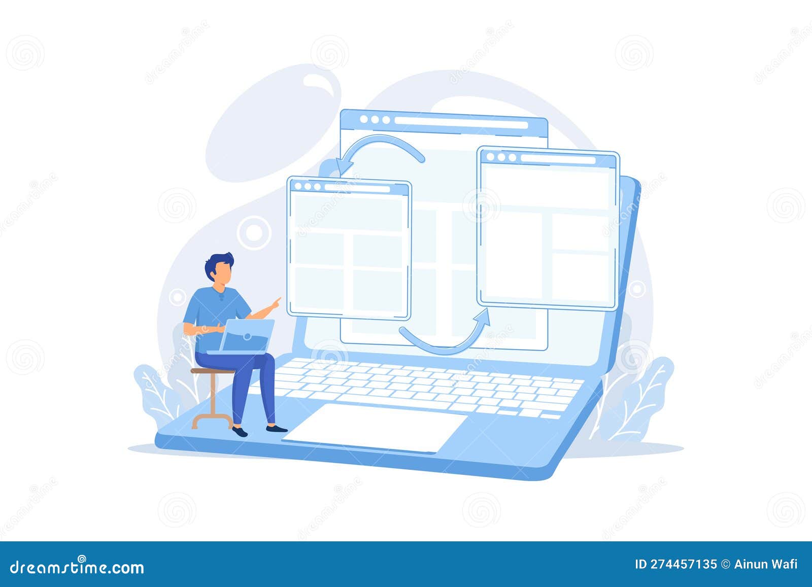 Microsites Abstract Corporate Website, Web Development Service, Mobile ...