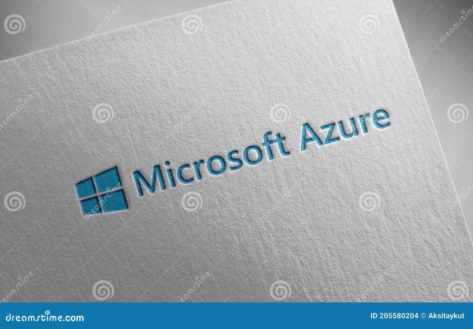 Microsoft-azure-2_1 on Paper Texture Editorial Stock Image - Image of ...