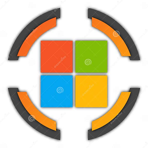 Microsoft button editorial stock photo. Illustration of site - 142417348