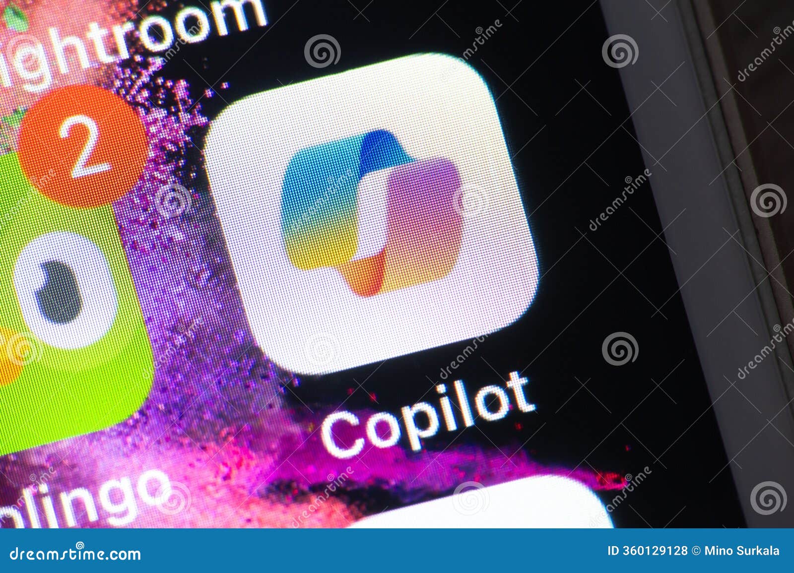 Microsoft Copilot Chatbot Generative AI Mobile Application Installed on ...