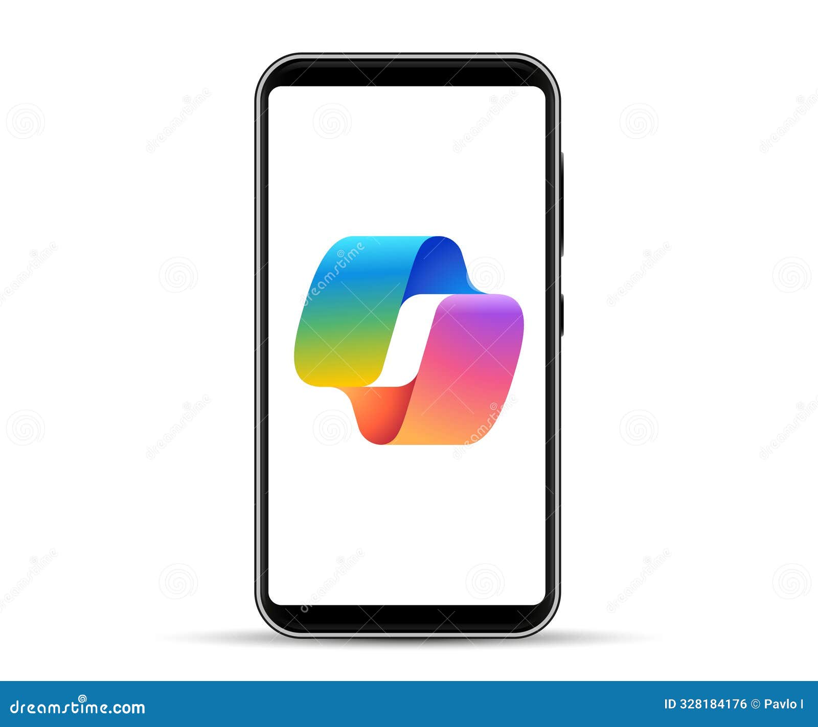 Microsoft Copilot Logo On A Smartphone Screen, Copilot Sign Vector ...