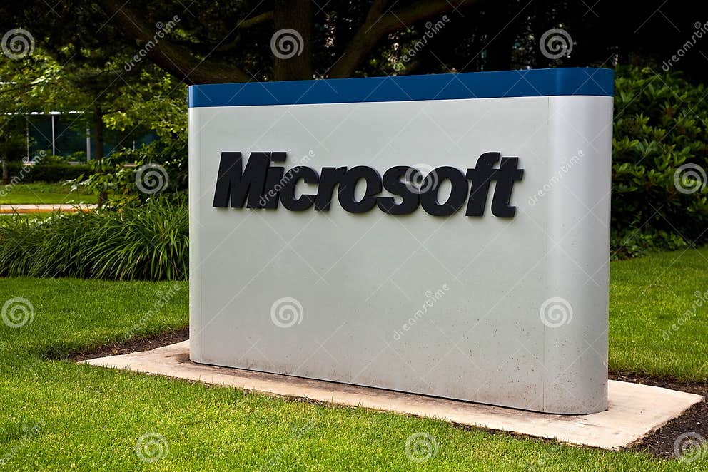 Microsoft- Corporationcampus-Zeichen Redaktionelles Bild - Bild von ...