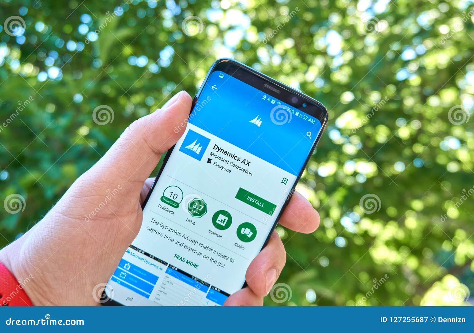 Microsoft Dynamics AX Mobile App on Samsung S8. Editorial Photography ... Microsoft Dynamics AX Mobile App on Samsung S8. Editorial Photography ...