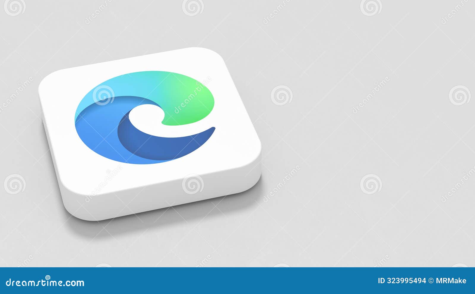 Microsoft Edge App Icon on Gray Background with Copy Space Editorial ...