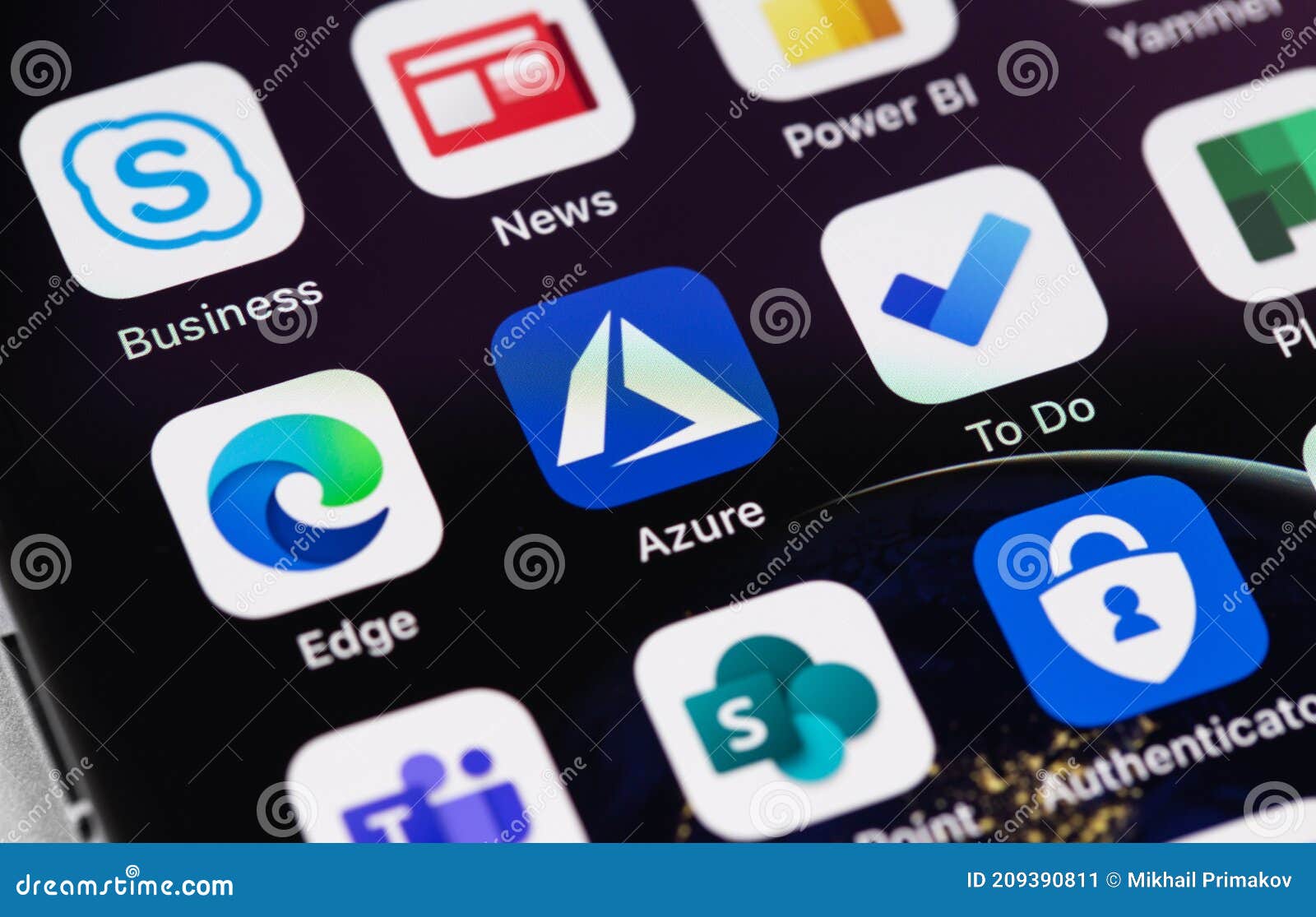Microsoft Edge, To Do, Azure and Other Mobile Apps Editorial Photo ...