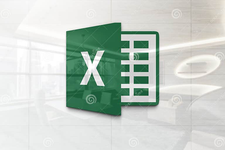 Microsoft Excel 2013 on Iphone Realistic Texture Editorial Image ...