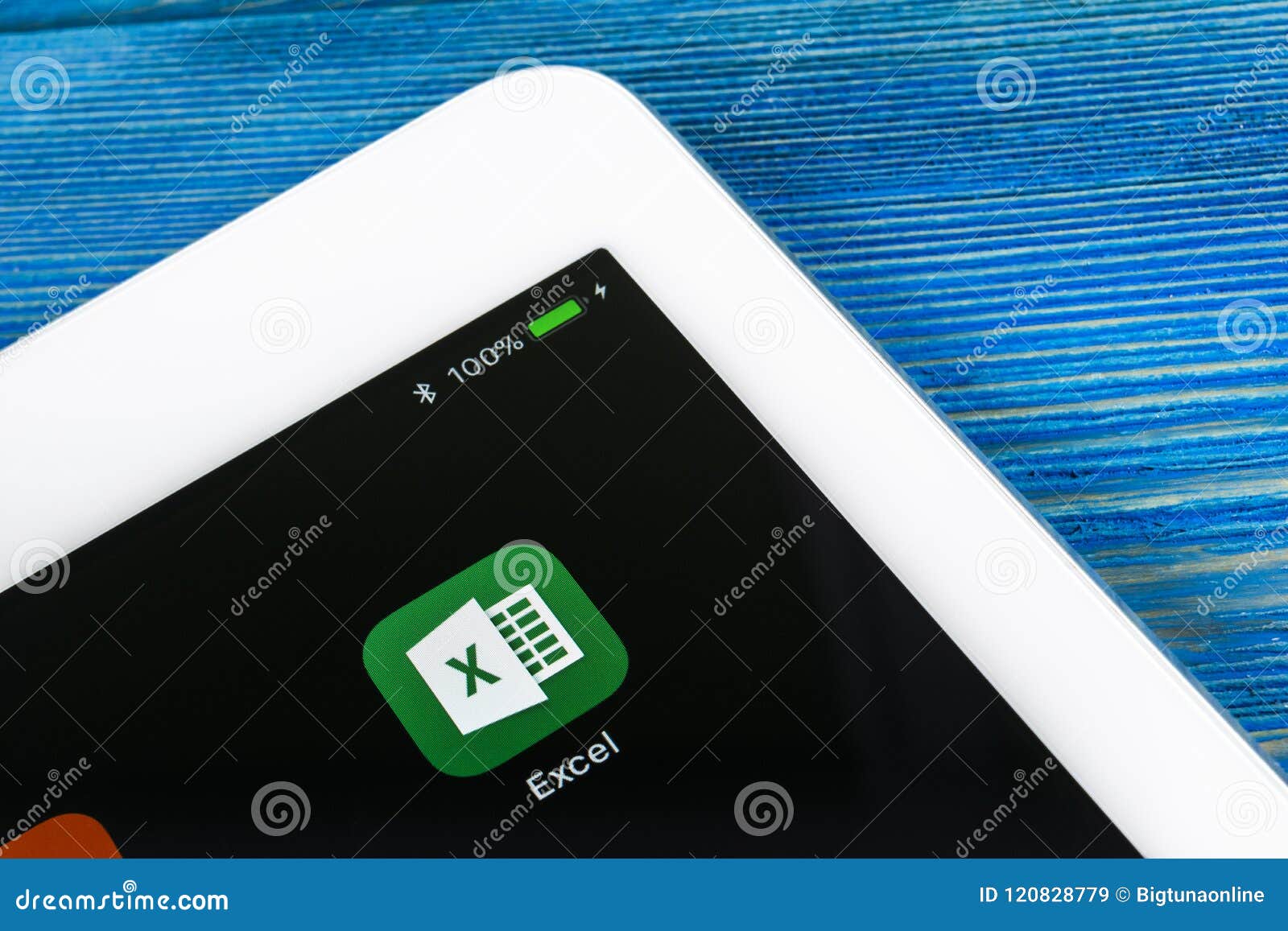 Microsoft Exel Application Icon On Apple IPad Pro Screen Close-up ...