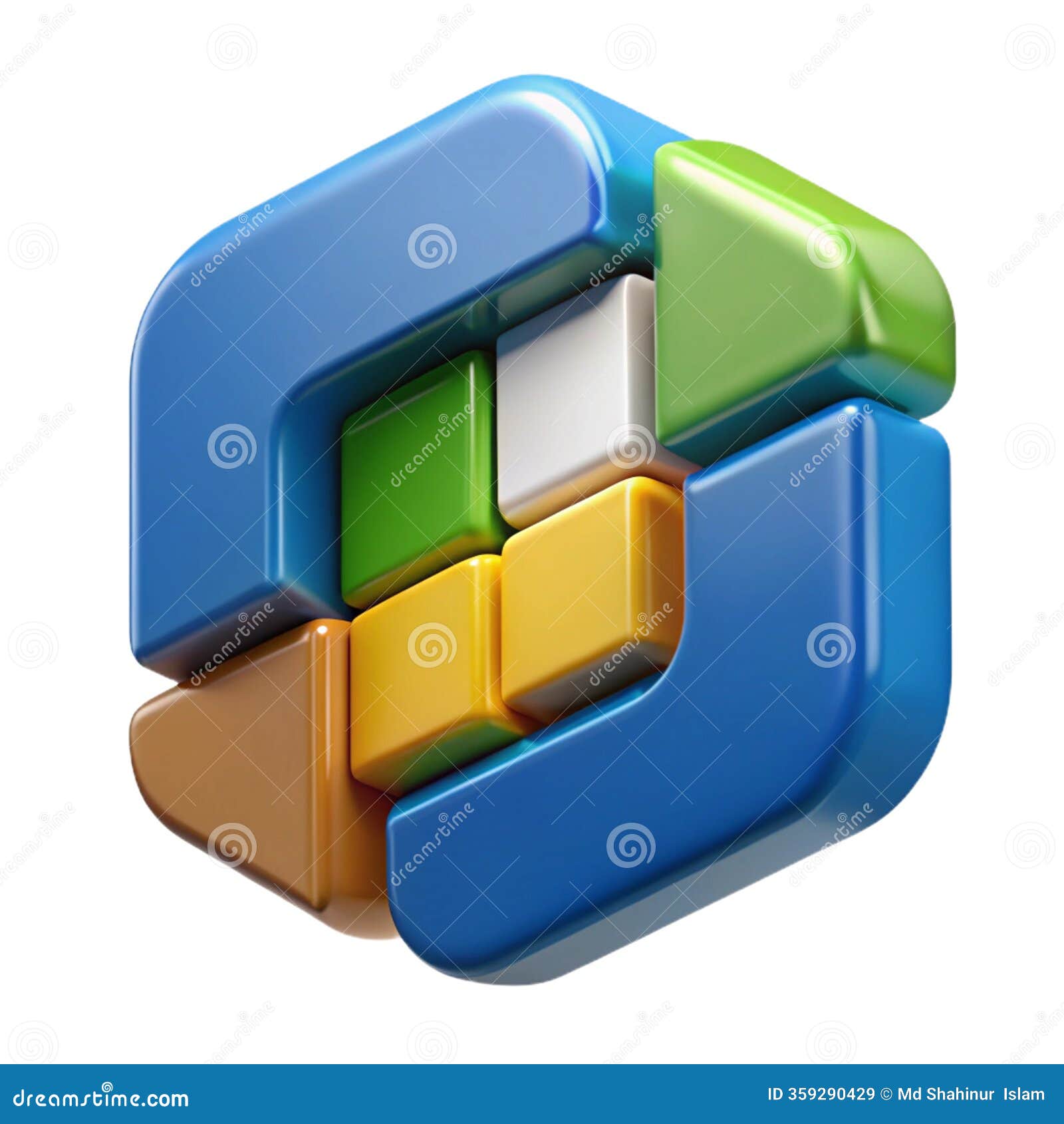 Microsoft Logo 3D Icon stock illustration. Illustration of icon - 359290429