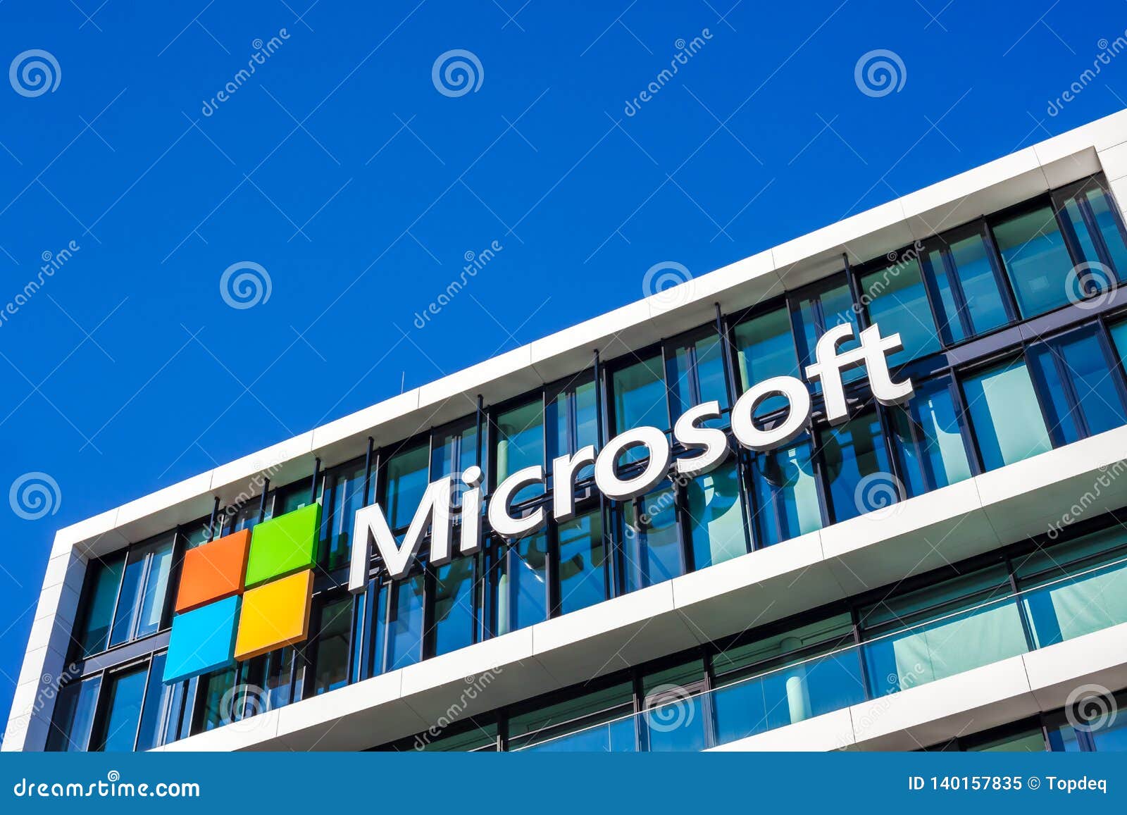 Microsoft Logo at Office Building, Munich Germany Editorial Image ...