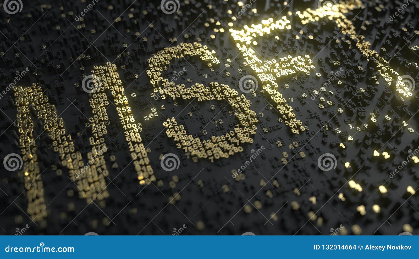 Microsoft MSFT Stock Ticker Made of Gold Numbers, Conceptual Editorial ...