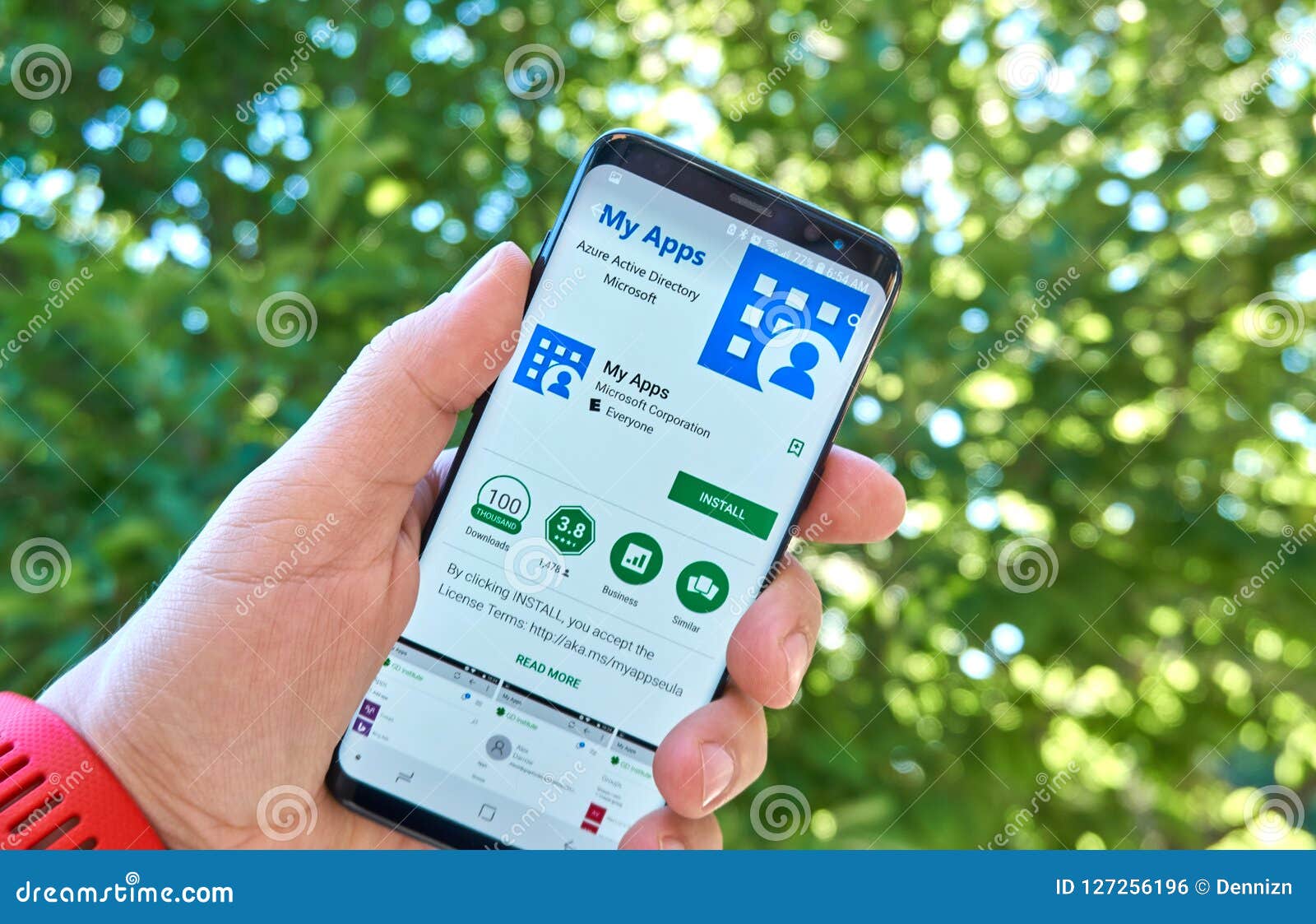 Microsoft My Apps Mobile App on Samsung S8. Editorial Photo - Image of ...