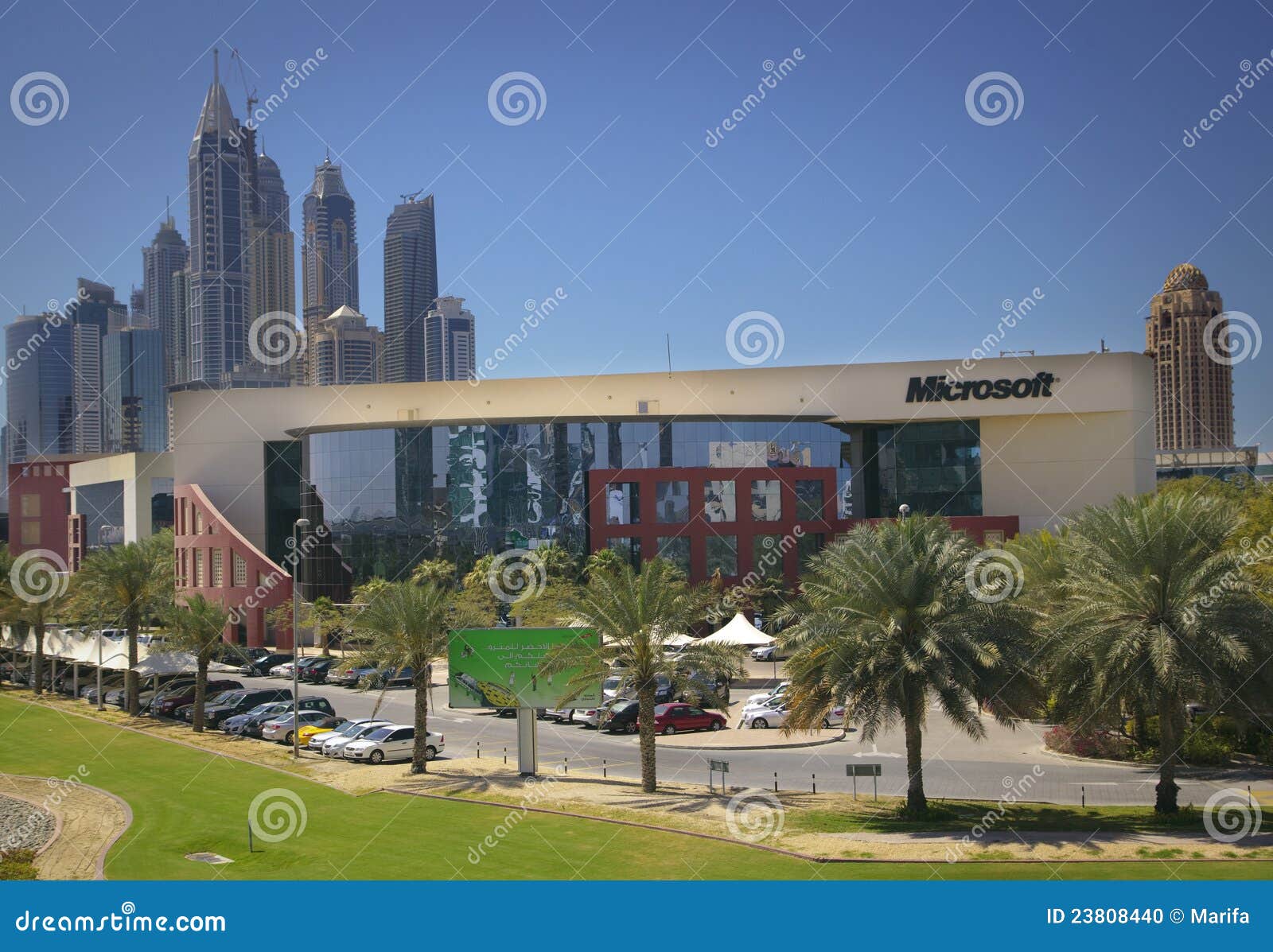 Microsoft Office Building In Dubai Editorial Image | CartoonDealer.com ...