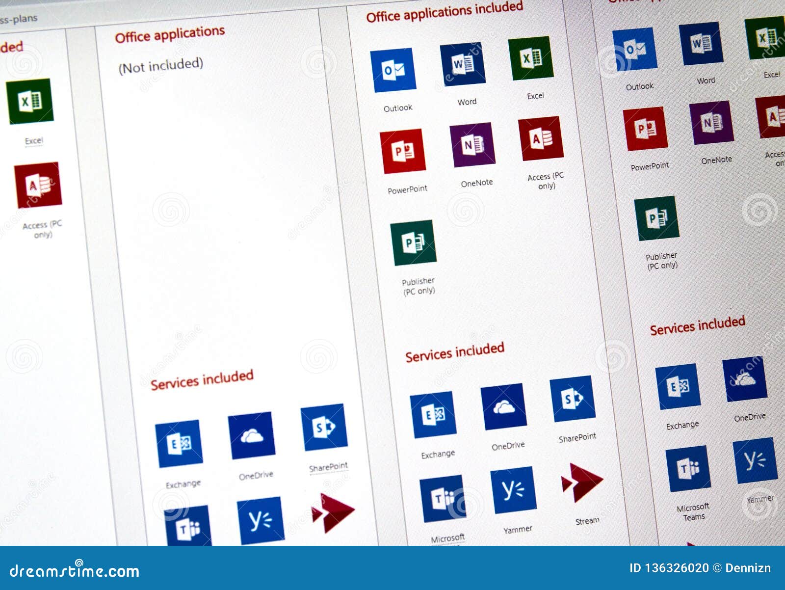 Microsoft Office 365 Iconos Imagen editorial - Imagen de suscriba ...