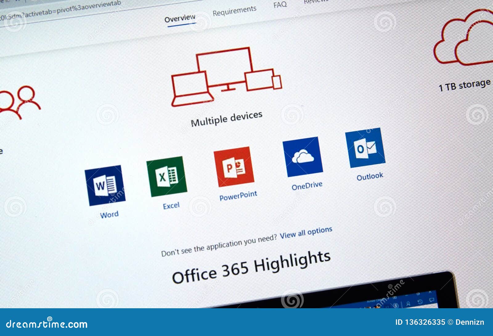 MIcrosoft Office 365 icons editorial image. Image of company - 136326335