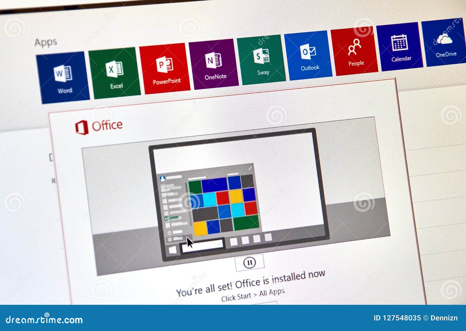 Microsoft Office 365 Installation Procees Editorial Image - Image of ...