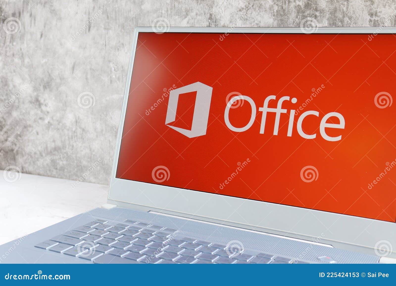 Microsoft Office Logo on Computer Screen Editorial Stock Photo - Image ...