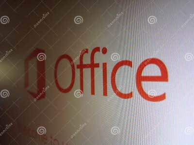 Microsoft Office Name and Logo on Computer Screen Editorial Photo ...