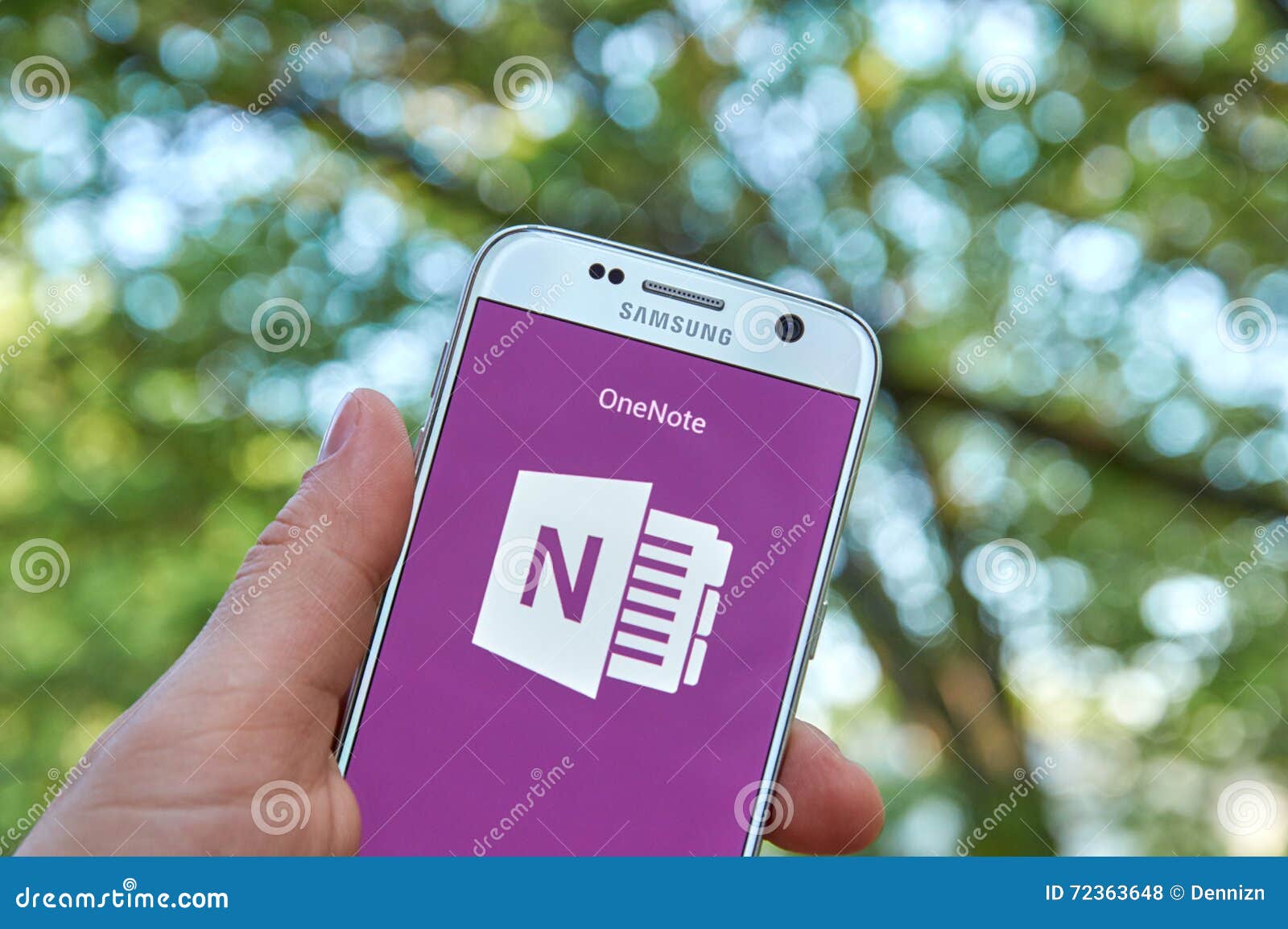 Microsoft Office OneNote App Foto de archivo editorial - Imagen de ...