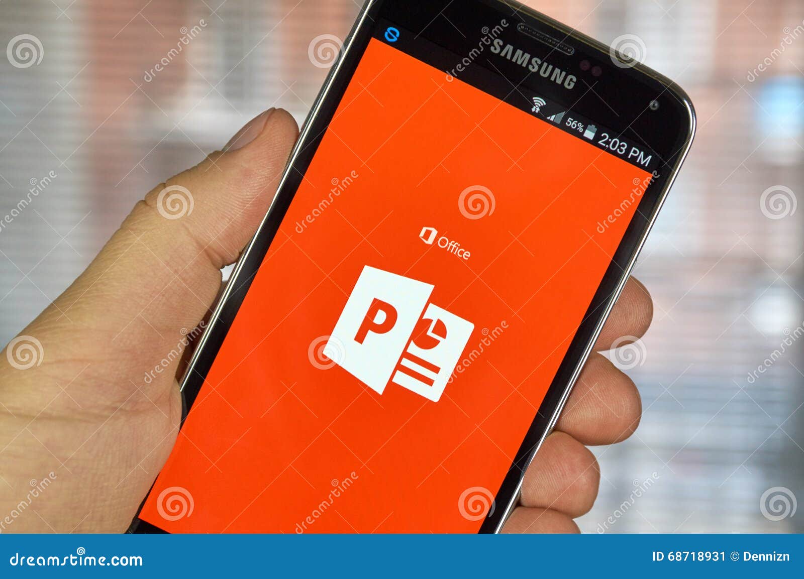 Microsoft Office Power Point Mobile App Editorial Photo - Image of ...