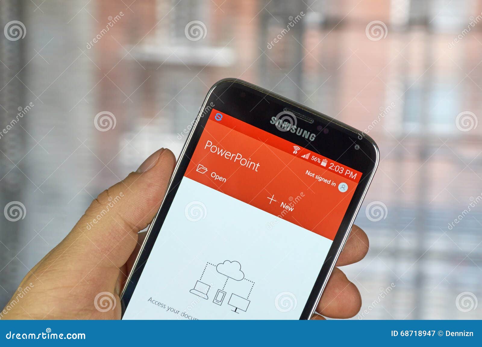 Microsoft Office Power Point Mobile App Editorial Photography - Image ...