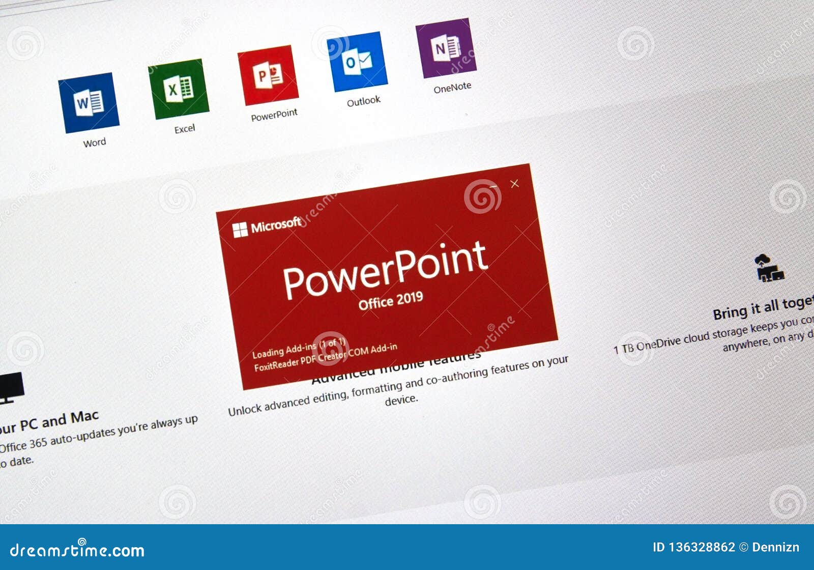 Microsoft Office Powerpoint Fotografía editorial - Imagen de microsoft ...