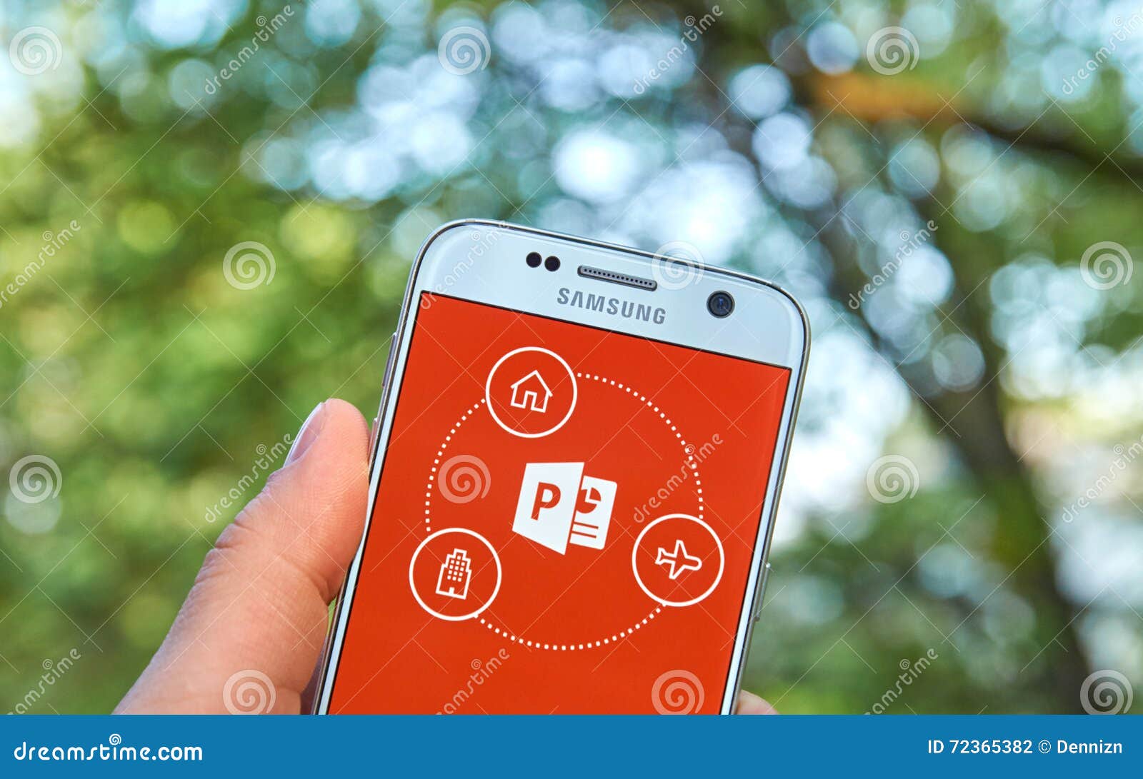 Microsoft Office PowerPoint App Redactionele Fotografie - Image of ...