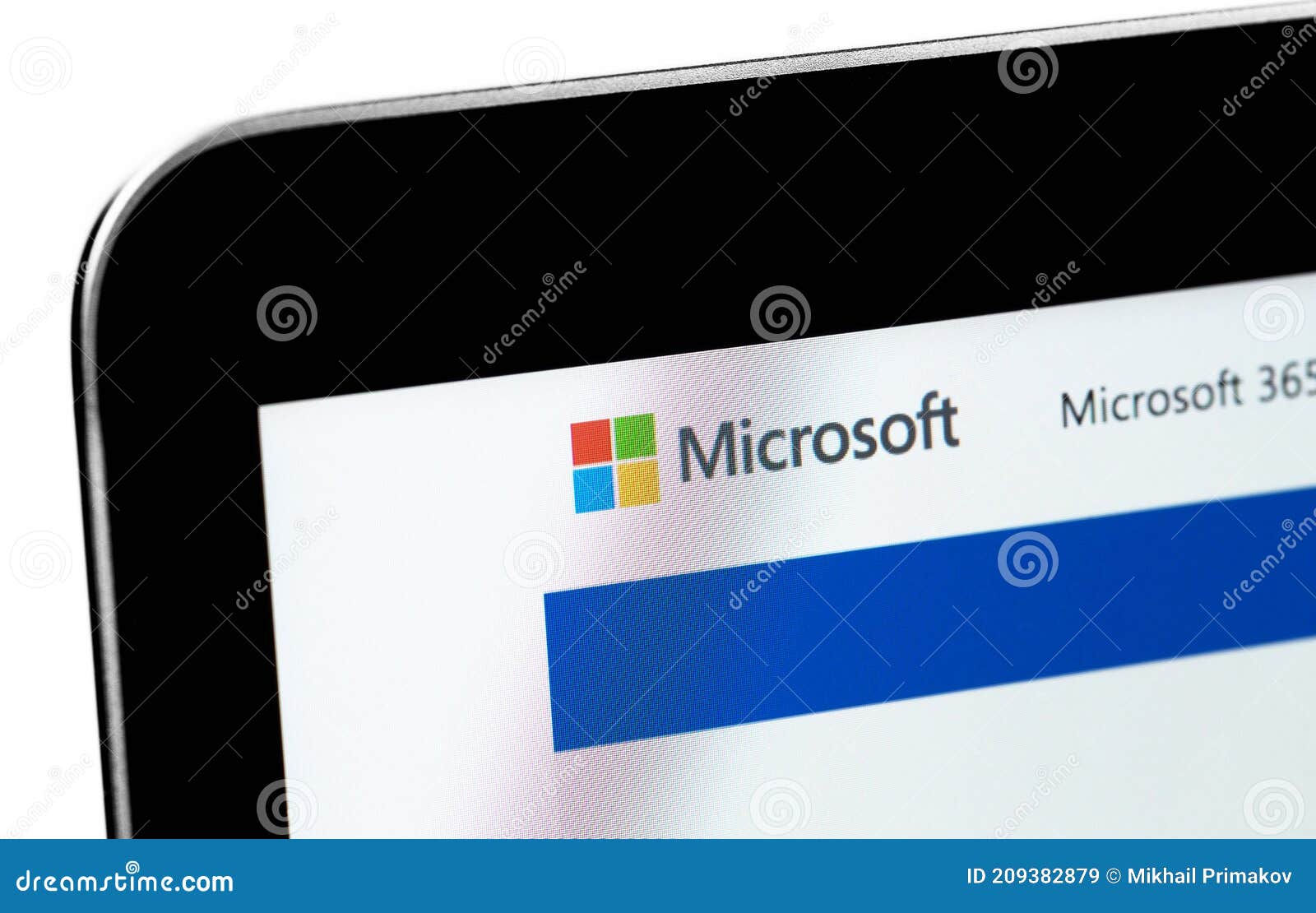 Microsoft Official Website on the Display Editorial Stock Image - Image ...