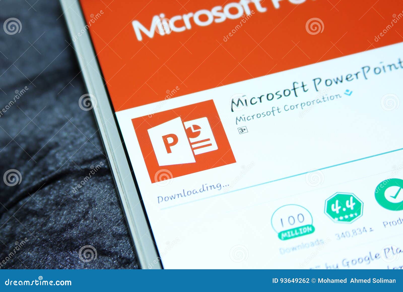 Microsoft PowerPoint APP Mobile Photographie éditorial - Image du ...