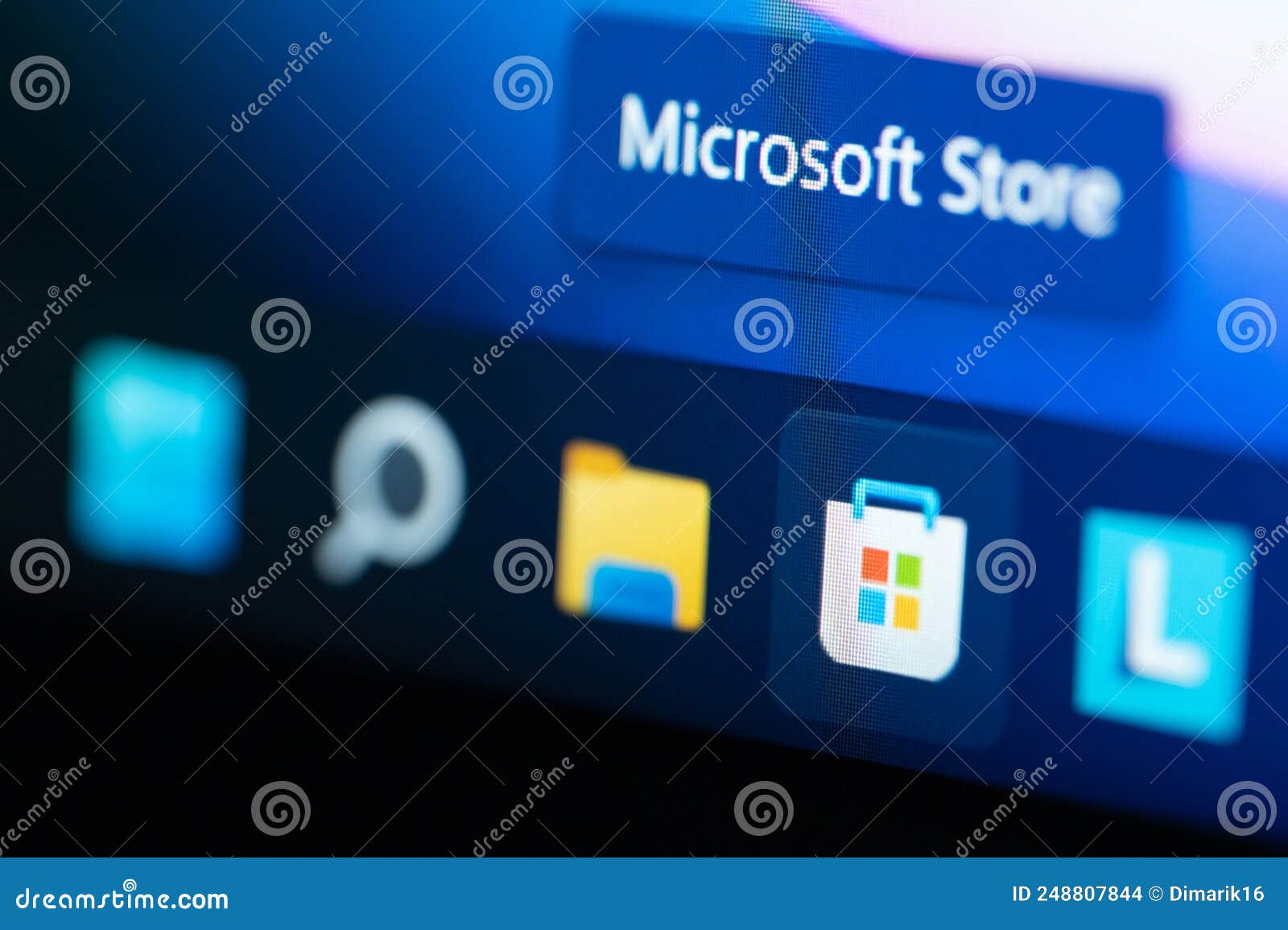 Microsoft store app editorial stock image. Image of application - 248807844