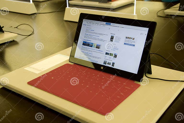 Microsoft Surface in Microsoft Store Editorial Photo - Image of ...