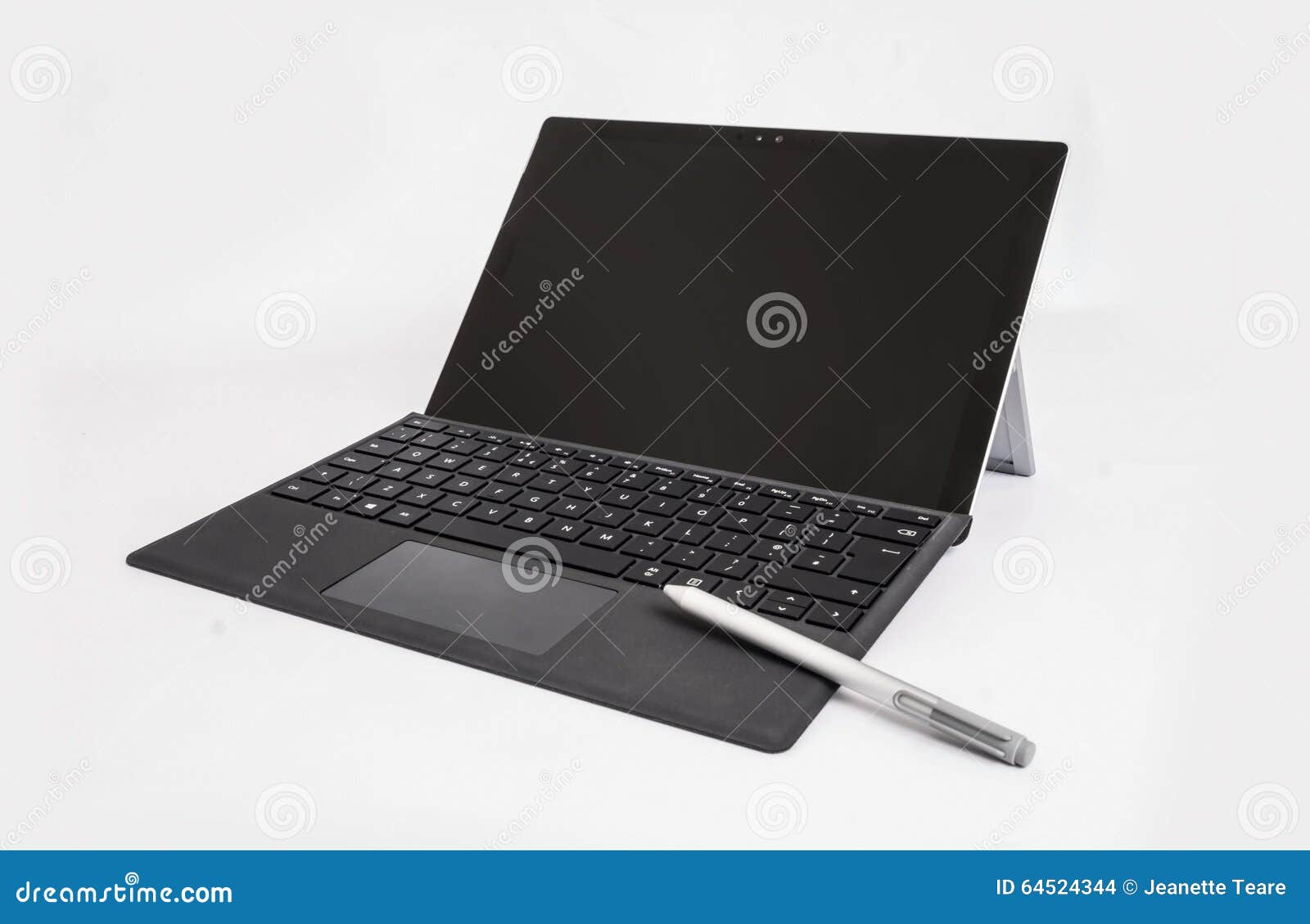 Microsoft Surface Pro 4 with Stylus and Keyboard Editorial Stock Image ...