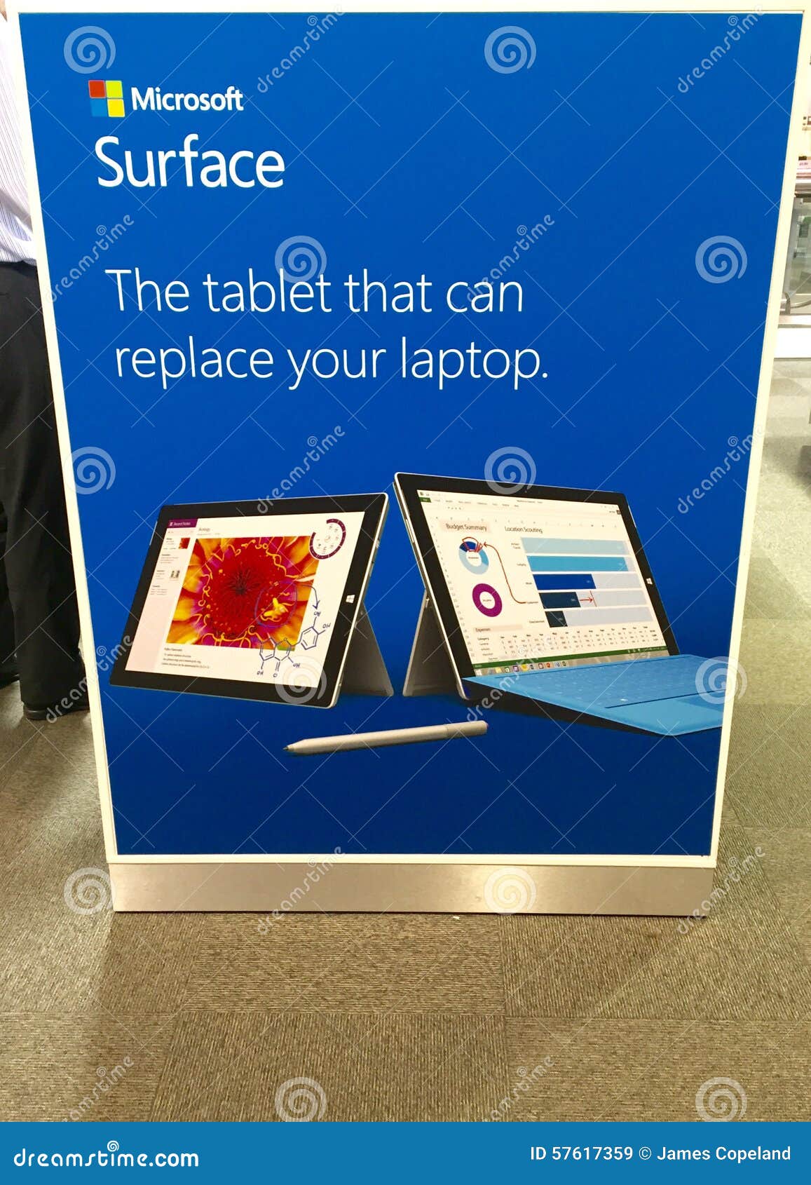 Microsoft Surface in Store Advertising Display Editorial Stock Image ...