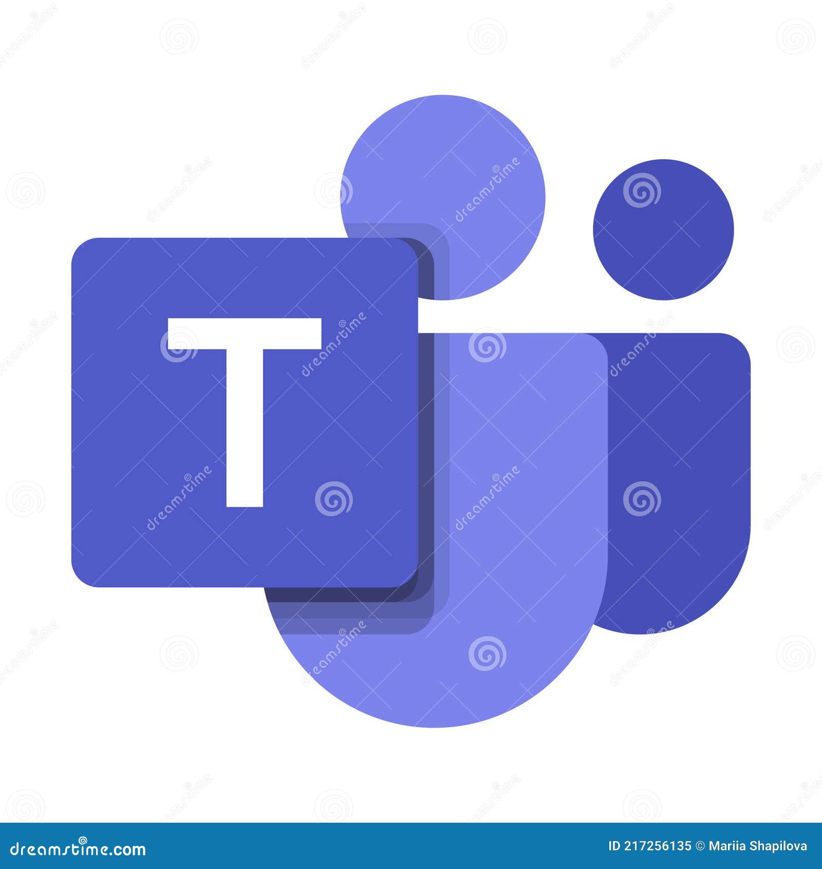 Microsoft Teams Logo Or Icon Cartoon Vector | CartoonDealer.com #217256135
