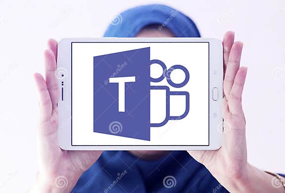 Microsoft Teams o logotipo foto editorial. Imagem de programas - 118476076
