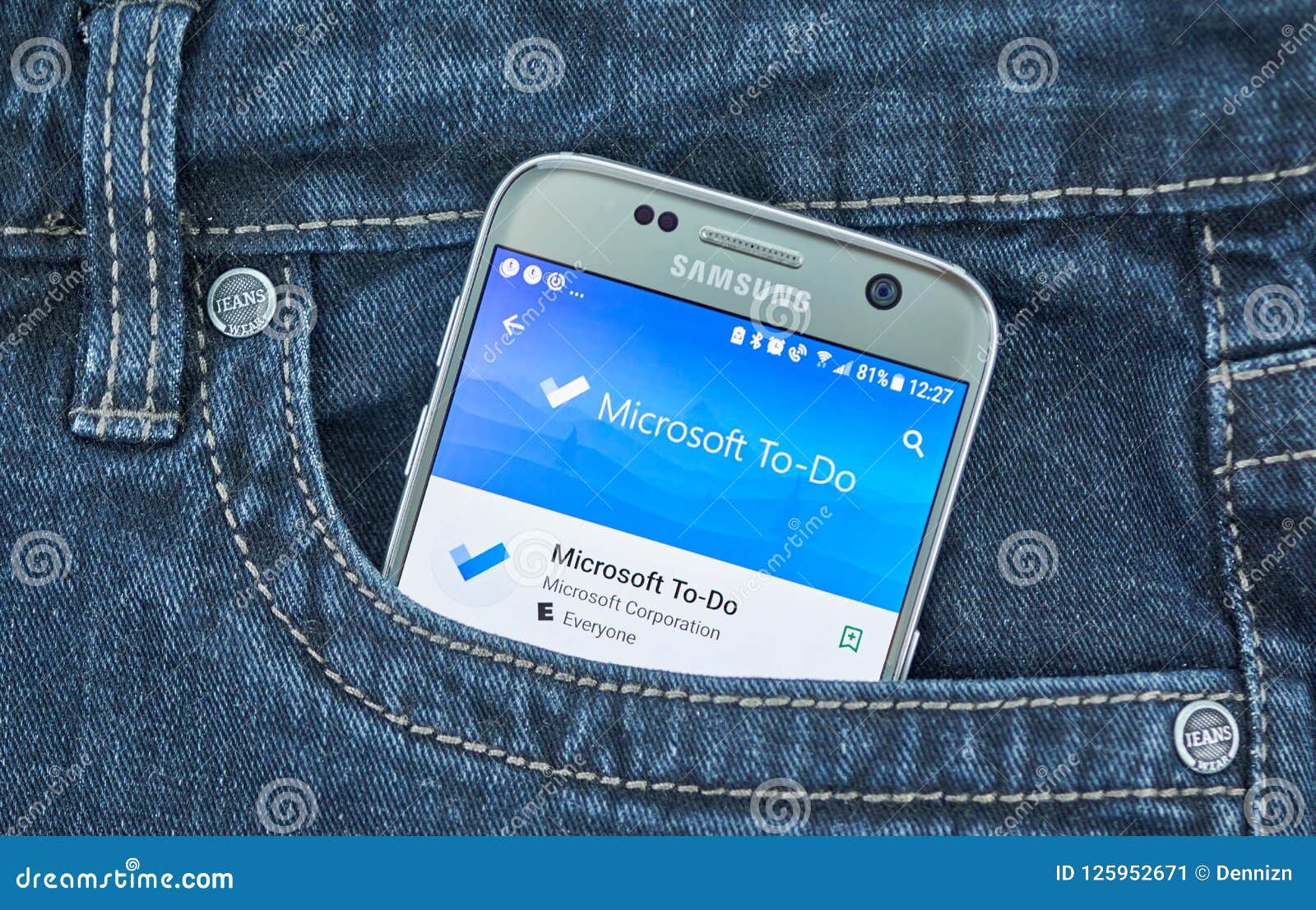 Microsoft To-Do Mobile Application on Screen of Samsung Editorial Photo ...