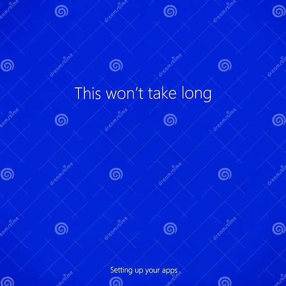 MIcrosoft Windows 10 Pro Installation Stock Image - Image of software ...