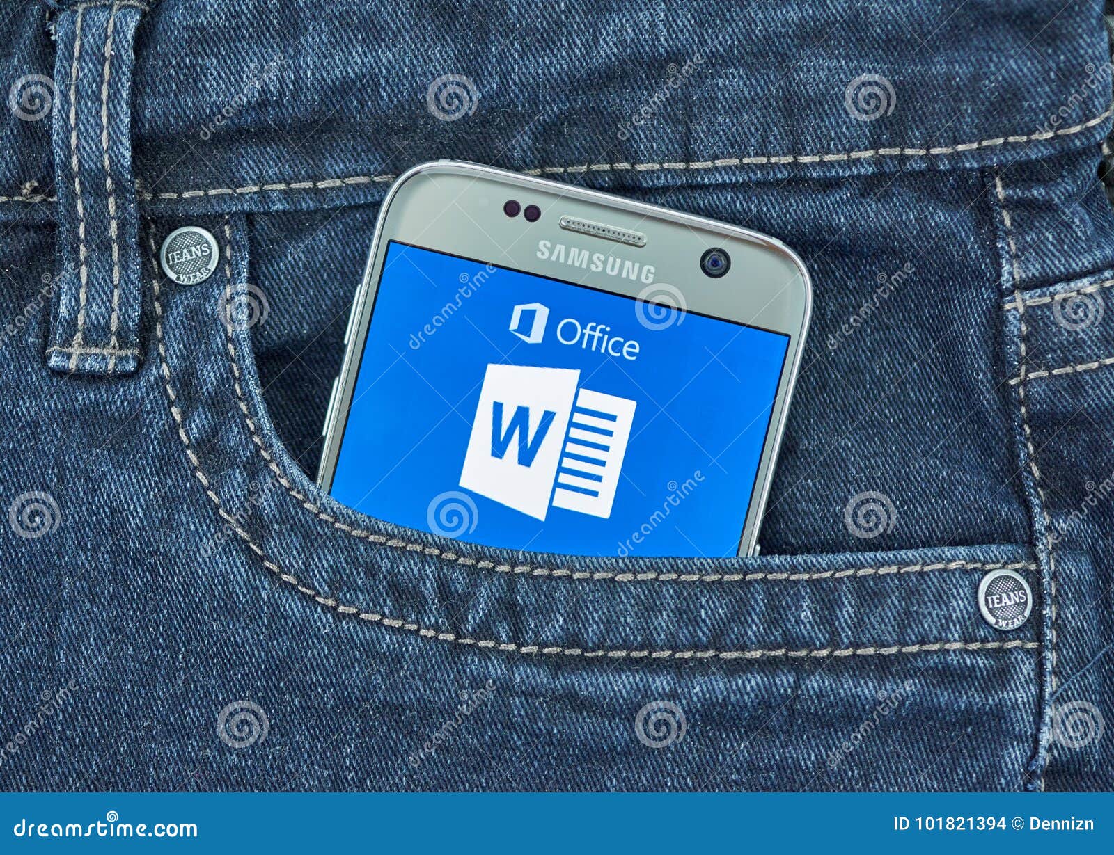 Microsoft Word Android Application Editorial Stock Image - Image of ...