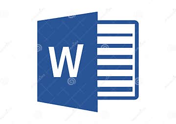 Microsoft Word 2013 Logo editorial photo. Illustration of text - 131096461