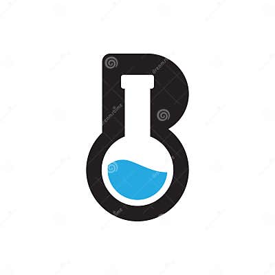 Letter B Lab Logo Initial Vector Template Stock Vector - Illustration ...