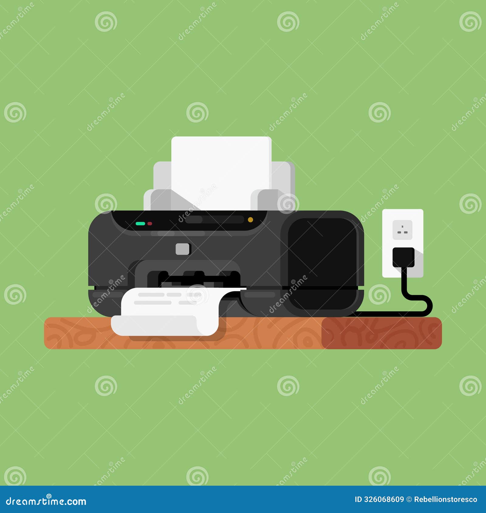 Home Printer Continuous Line Drawing. One Line Art Of Home Appliance ...