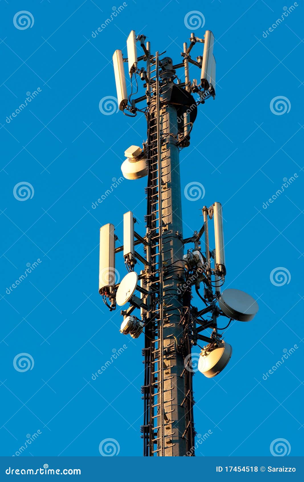 Microwave Antenna stock photo. Image of technology, cellular - 17454518