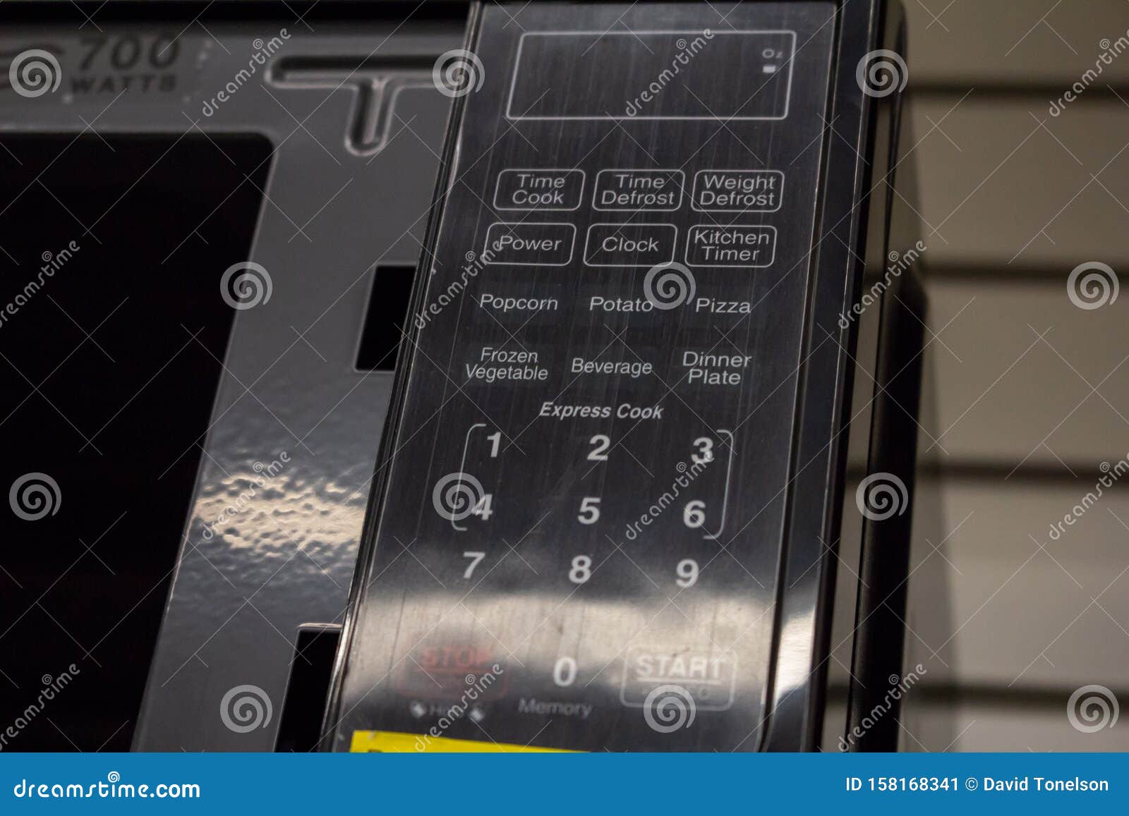 Microwave buttons stock image. Image of power, automatic - 158168341