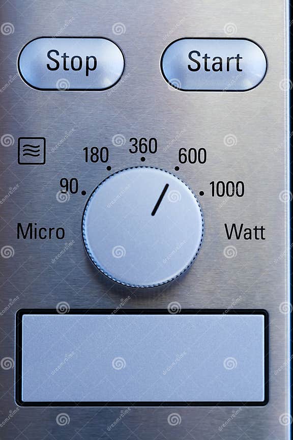 Microwave control panel stock image. Image of number - 29003239