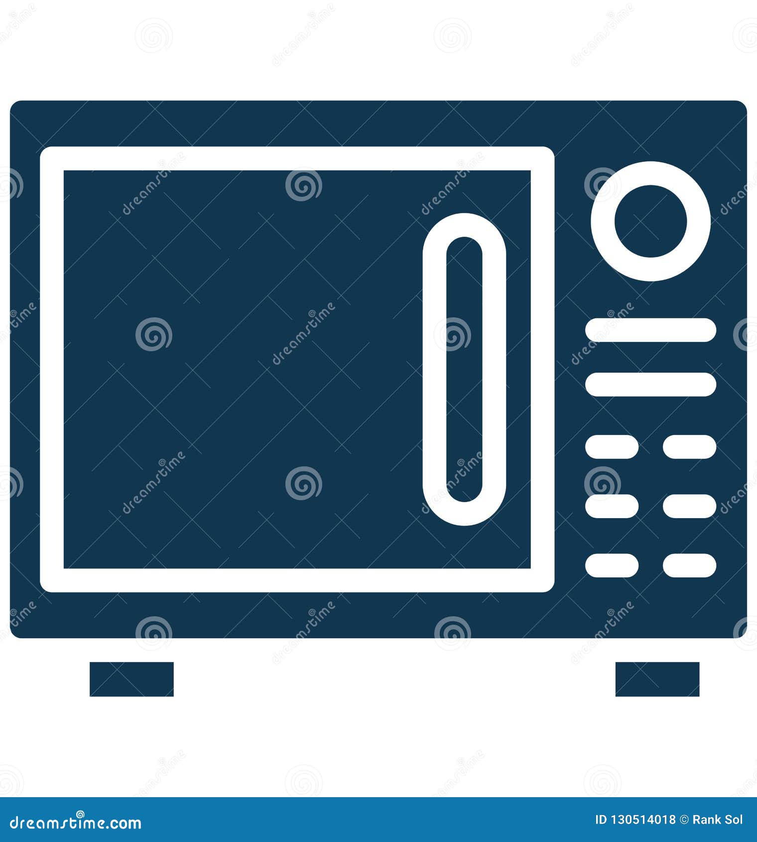 Microwave, Electronics Isolated Vector Icon that Can Be Easily Edited ...