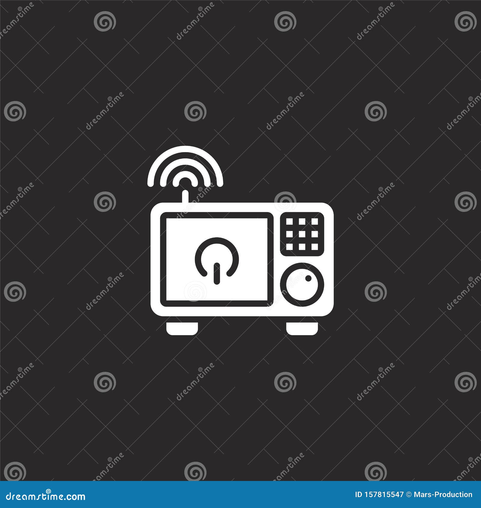 Microwave Icon. Filled Microwave Icon for Website Design and Mobile ...