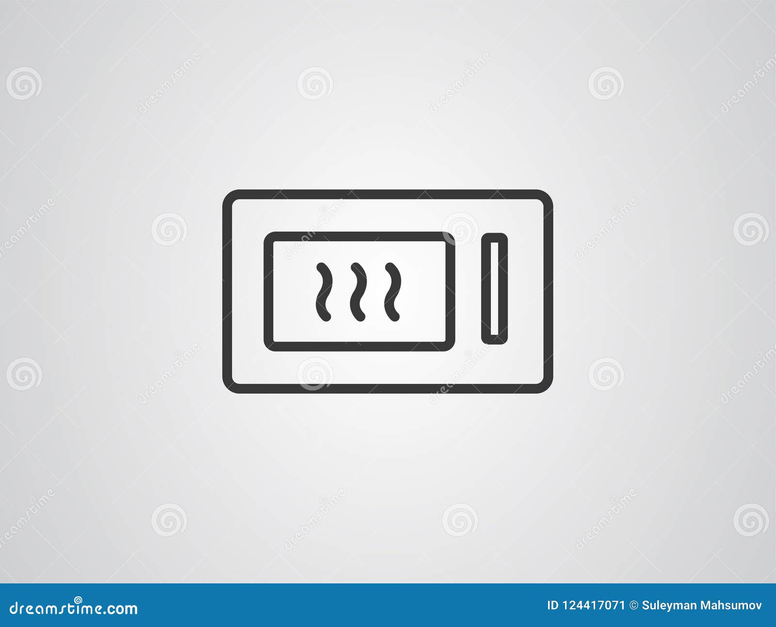 Microwave Vector Icon Sign Symbol Stock Vector - Illustration of modern ...